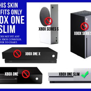 Cobalt Blue - Vinyl Decal Mod Skin Kit by System Skins - Compatible with Microsoft Xbox One Slim (XB1 Slim)