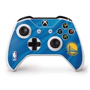 skinit decal gaming skin compatible with xbox one s controller - officially licensed nba golden state warriors jersey design