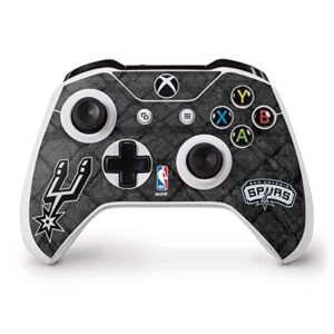 skinit decal gaming skin compatible with xbox one s controller - officially licensed nba san antonio spurs dark rust design