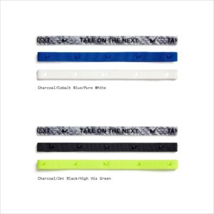 Mission VaporActive Cooling Marathon Headband 3-Pack, Charcoal/Cobalt Blue/Pure White, One Size