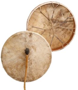 shaman drum cow plain 20", frame drum, handmade