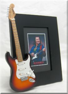 dave murray miniature guitar picture frame iron maiden