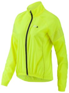 louis garneau, women's modesto 3 windproof, breathable, lightweight bike jacket, bright yellow, large