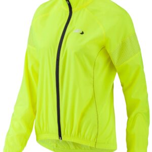 Louis Garneau, Women's Modesto 3 Windproof, Breathable, Lightweight Bike Jacket, Bright Yellow, Large