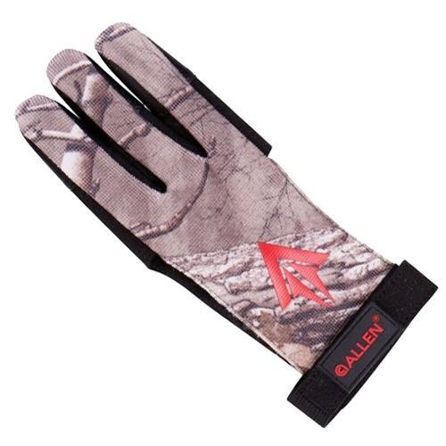 Allen Traditional 3 Finger Archery Glove, Realtree Xtra, SMALL