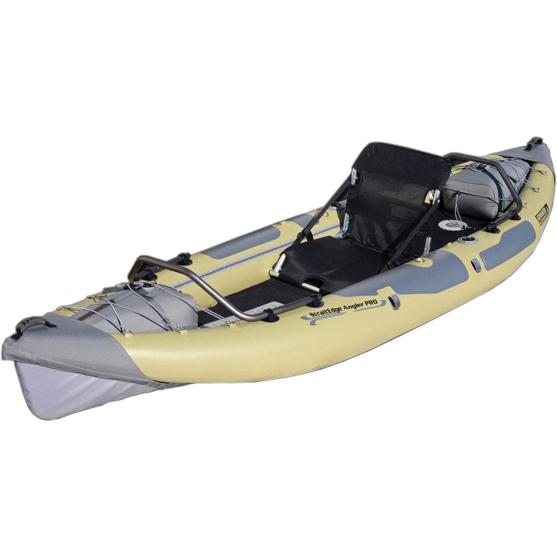 Advanced Elements Straitedge Angler Pro Inflatable Kayak - Fishing Kayak with Carry Bag - 10' 6" - 42 lbs - Khaki