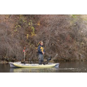 Advanced Elements Straitedge Angler Pro Inflatable Kayak - Fishing Kayak with Carry Bag - 10' 6" - 42 lbs - Khaki