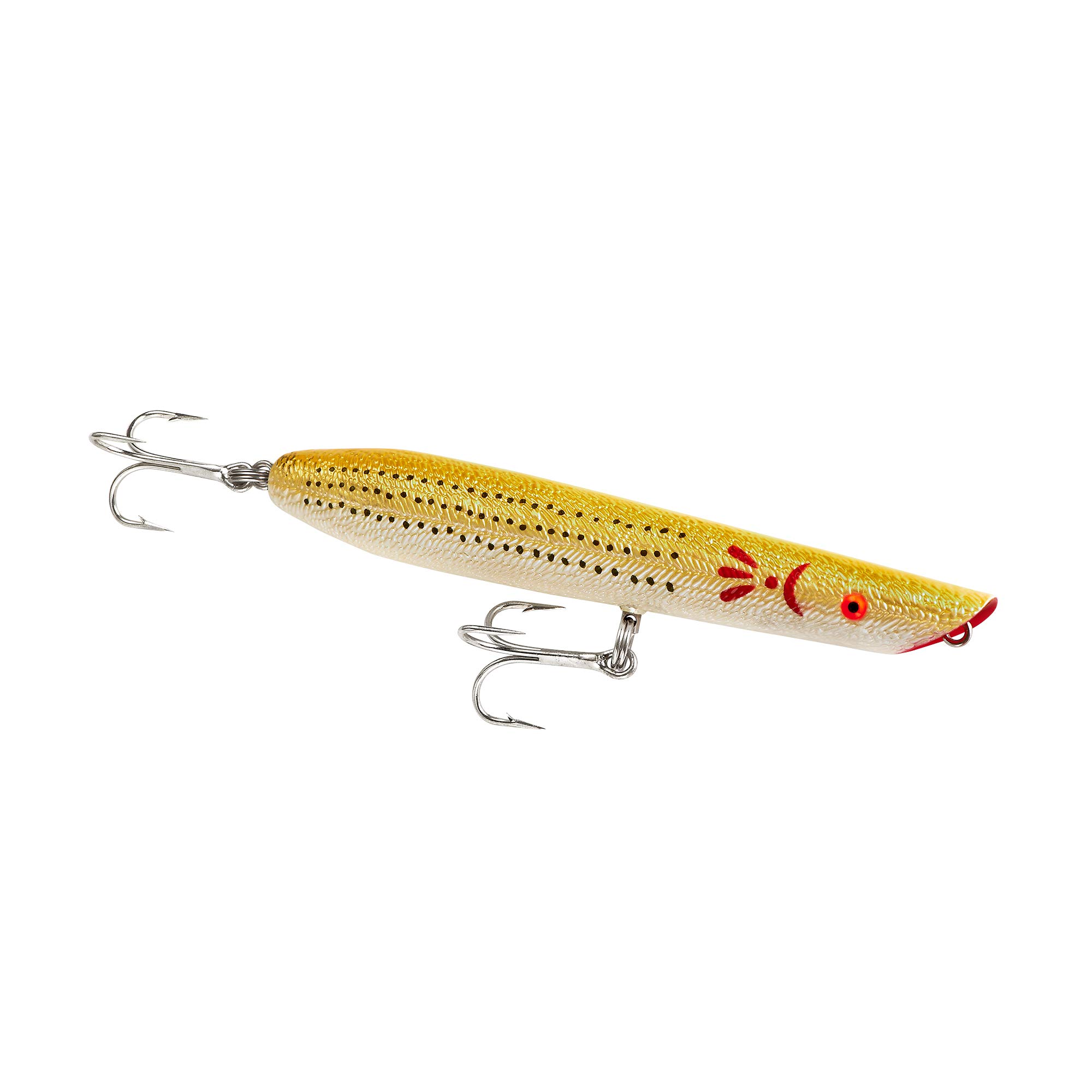 Cotton Cordell Pencil Popper Topwater Fishing Lure, Freshwater Fishing Gear and Accessories, 6", 1 oz, Pearl Yellow