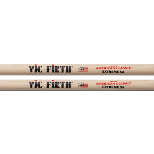 5A Extreme Hickory Wood Tip Drumsticks