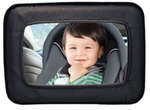 dreambaby backseat rear facing baby car mirror - extra large wide angle view – model l291