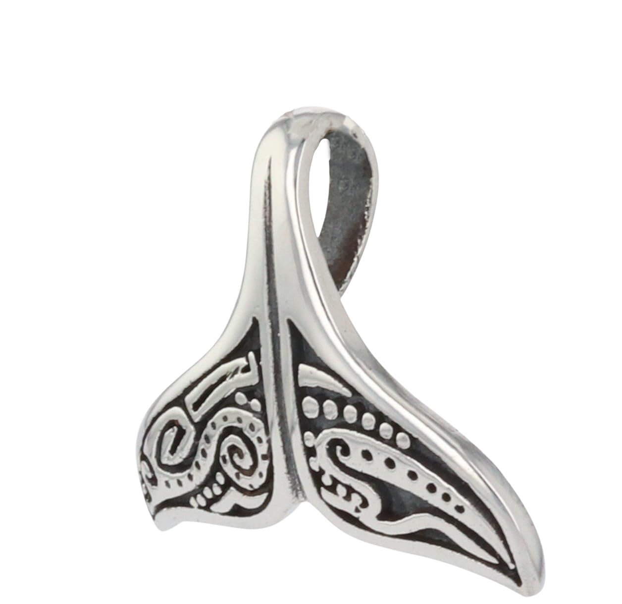 Jewelry Trends Aboriginal Dolphin Whale Tail Sterling Silver Pendant