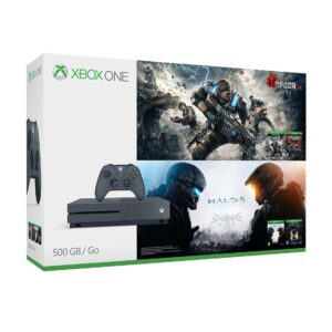 Microsoft Xbox One S 500GB Console - Gears of War & Halo Special Edition Bundle(Discontinued)