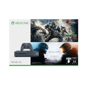 Microsoft Xbox One S 500GB Console - Gears of War & Halo Special Edition Bundle(Discontinued)