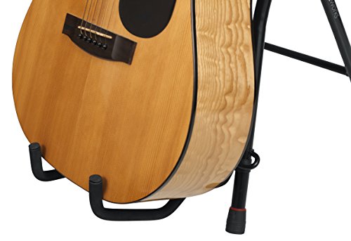 Gator Frameworks Guitar Seat with Padded Cushion, Ergonomic Backrest and Fold Out Guitar Stand; Holds both Acoustic and Electric Guitars (GFW-GTR-SEAT)