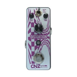 cnz audio distortion guitar effects pedal, true bypass