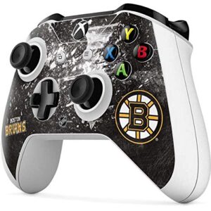 Skinit Decal Gaming Skin compatible with Xbox One S Controller - Officially Licensed NHL Boston Bruins Frozen Design