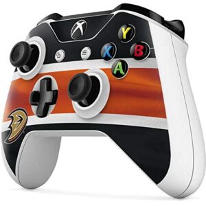 Skinit Decal Gaming Skin compatible with Xbox One S Controller - Officially Licensed NHL Anaheim Ducks Jersey Design