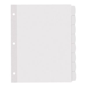 Avery Big Tab Printable White Label Dividers with Easy Peel, 8 Tabs, 4 Sets (14433)