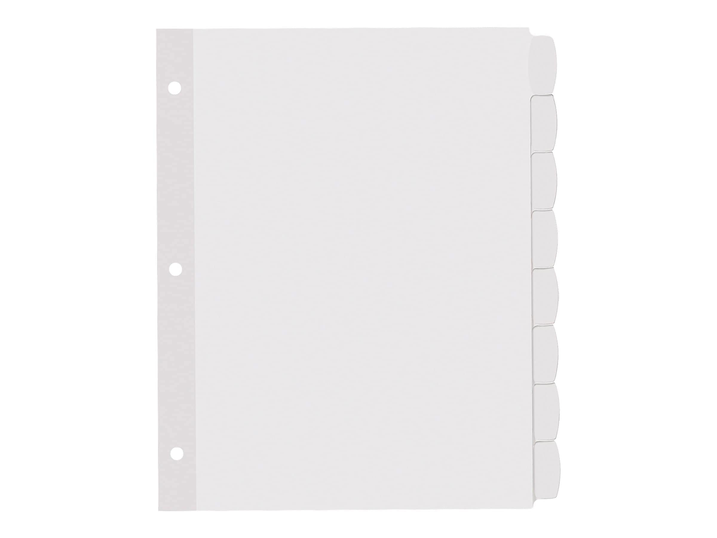 Avery Big Tab Printable White Label Dividers with Easy Peel, 8 Tabs, 4 Sets (14433)