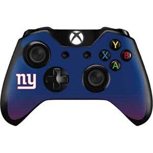 skinit decal gaming skin compatible with xbox one controller - officially licensed nfl new york giants breakaway design