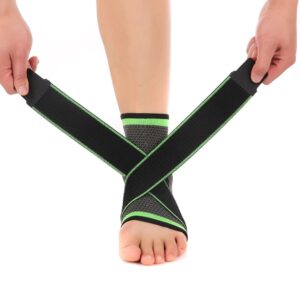 hipstone 3d weaving elastic nylon strap ankle support brace badminton basketball football taekwondo fitness heel protector gym equipment