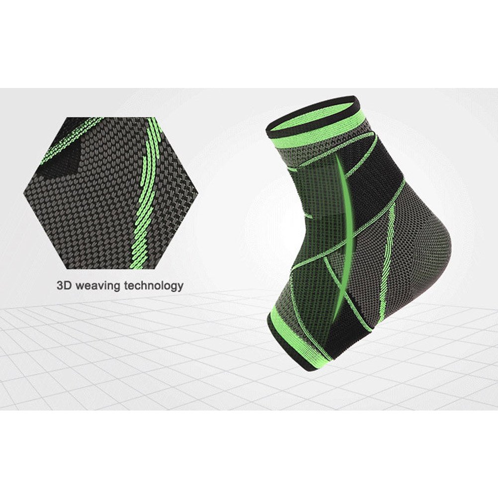 HipStone 3D Weaving Elastic Nylon Strap Ankle Support Brace Badminton Basketball Football Taekwondo Fitness Heel Protector Gym Equipment