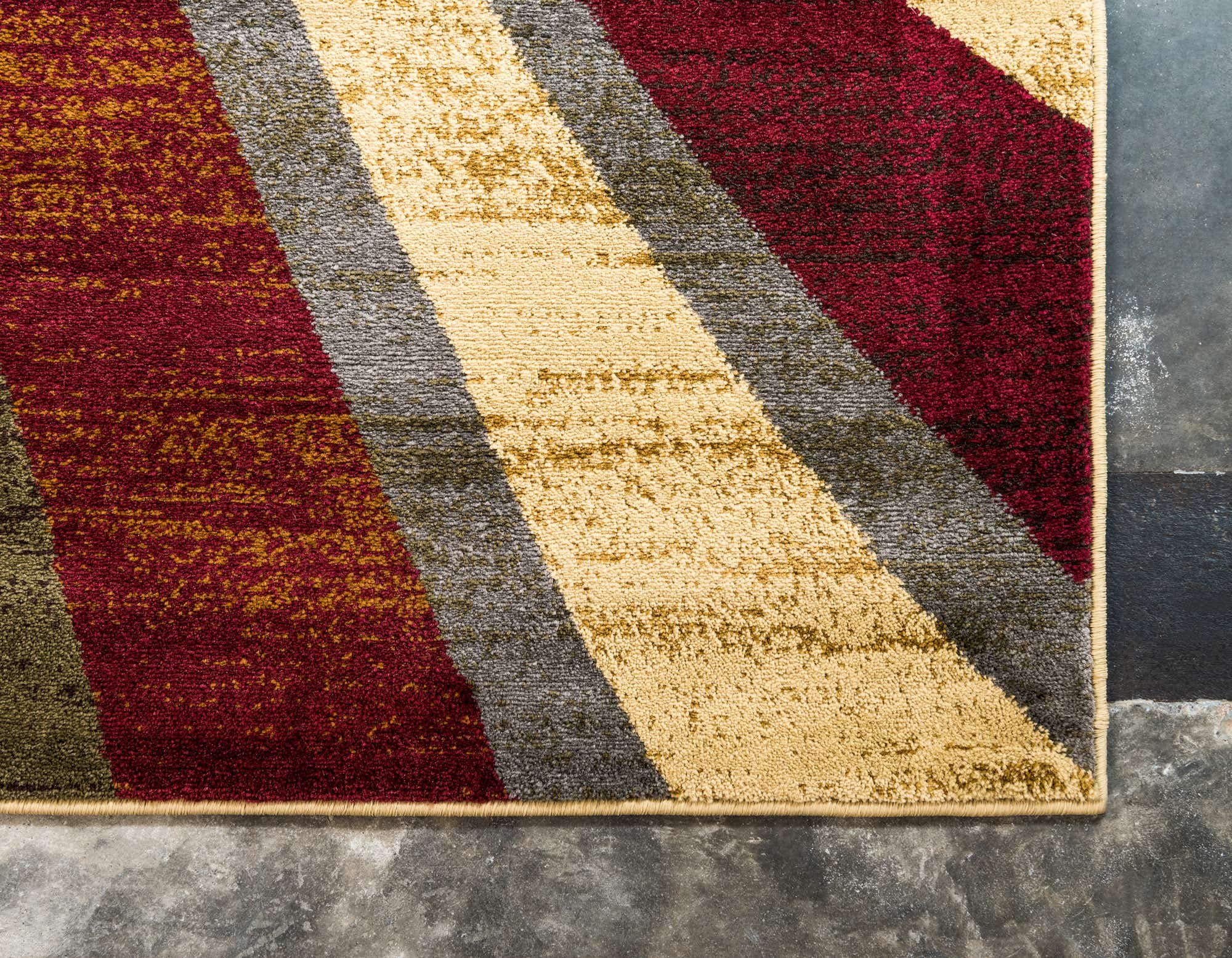 Unique Loom Barista Collection Area Rug - Ngada (5' 3" x 8' Rectangle, Beige/ Red)