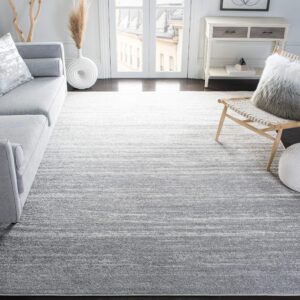 safavieh adirondack collection area rug - 9' x 12', light grey & grey, modern ombre design, non-shedding & easy care, ideal for high traffic areas in living room, bedroom (adr113c)