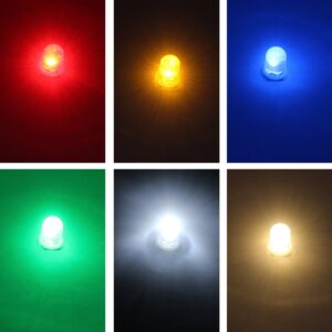 GutReise 10pcs E10 Screw 4.5V Cold White Spot Led Bulb Light Lamps +10pcs E10 Base (DC4.5V, Cold White)