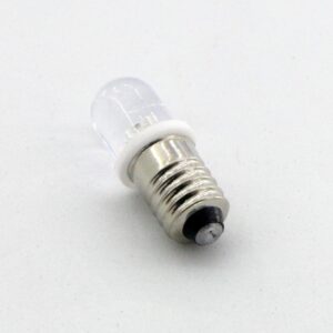 GutReise 10pcs E10 Screw 4.5V Cold White Spot Led Bulb Light Lamps +10pcs E10 Base (DC4.5V, Cold White)