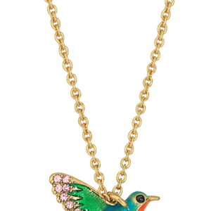 kate spade new york Hummingbird womens Mini Pendant Necklace, 17" + 3" Extender