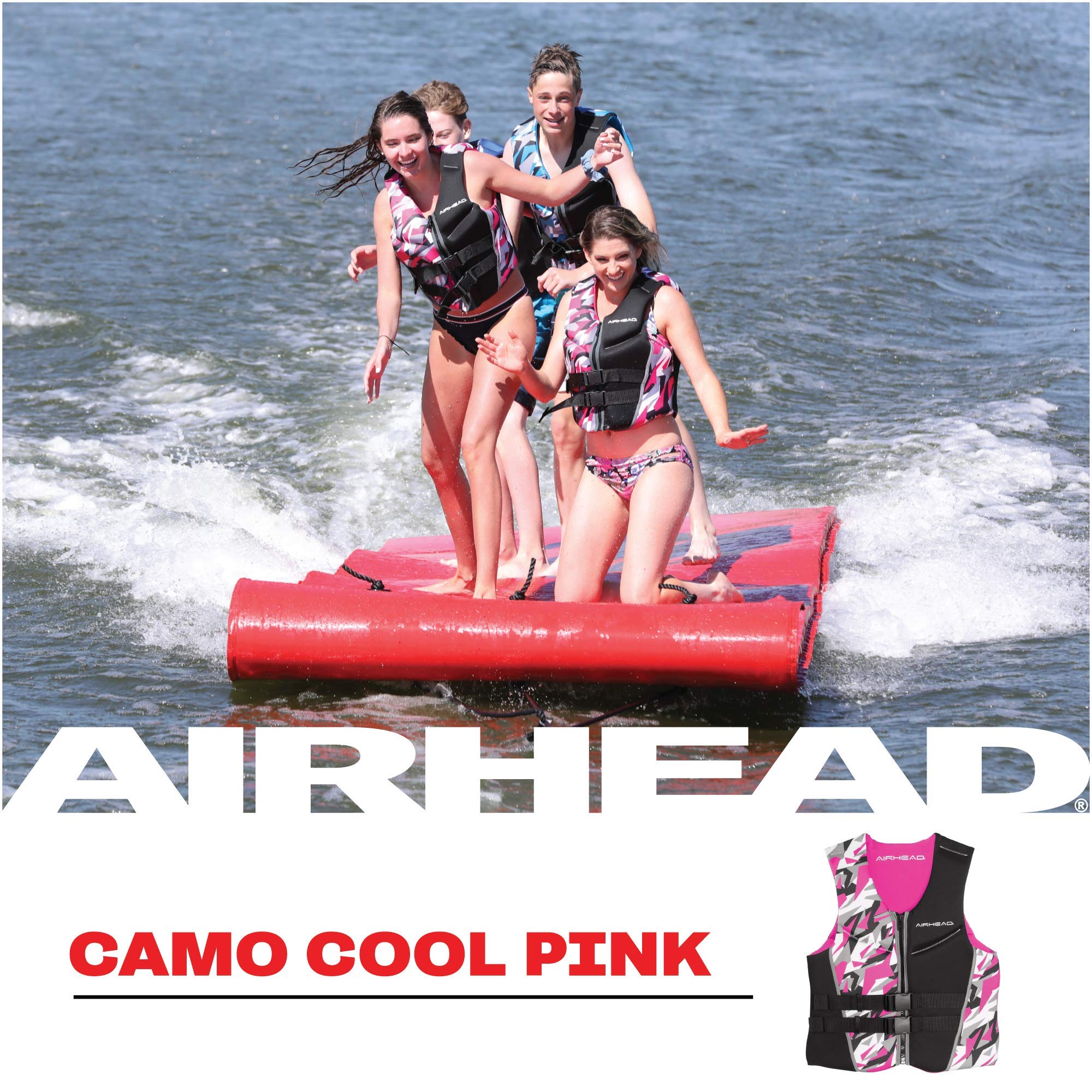 Airhead Women’s Camo Cool Neolite Flex Kwik-Dry Life Jacket, US Coast Guard Approved