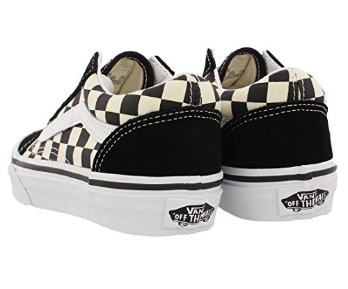 Vans Kids K Old Skool Primary Check Black White, 3 Little Kid