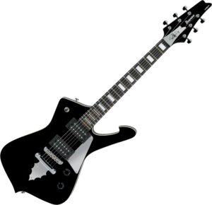 ibanez paul stanley signature series psm10 electric guitar, rosewood fretboard, black