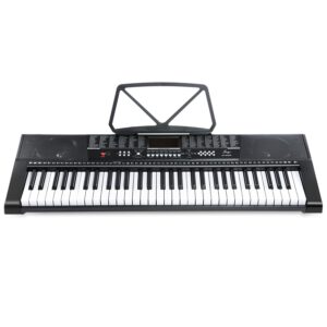 61key Standard Keys Keyboard with USB Music Player,Including Headphone,Stand,Stool & Power Supply-The electronic keyboards