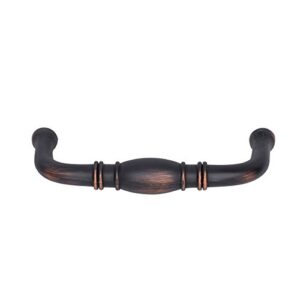 Amazon Basics AB2900-OR-10 Traditional Cabinet Handle, 3.35 Length (3-inch Hole Center), Oil Rubbed Bronze, 10-Pack, inch inch, (Pack of 10)