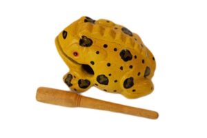 gabur wooden frog (yellow5)