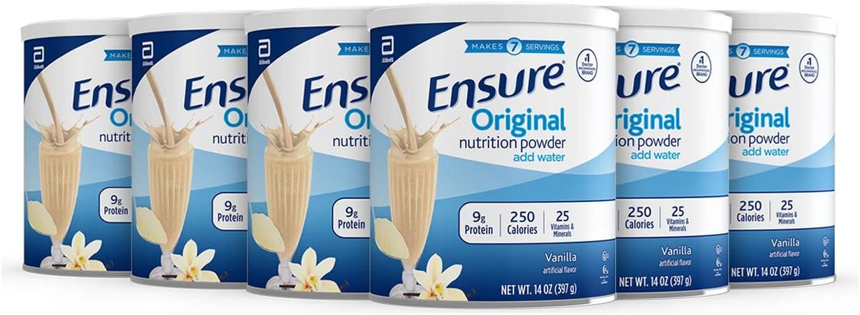 Ensure Powder Complete Powder Balanced Nutrition Vanilla 14 Ounces (Value Pack of 6)