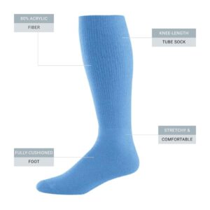 High Five Athletic Sock S Columbia Blue