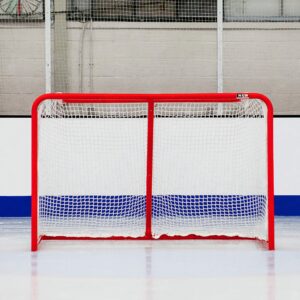 Professional Hockey Goal – Full Size 72 Inch Hockey Goal | Ice Hockey Goal with 5mm Net and 2 inch Galvanized Steel Frame | Regulation Hockey Goal | Professional Hockey Goals