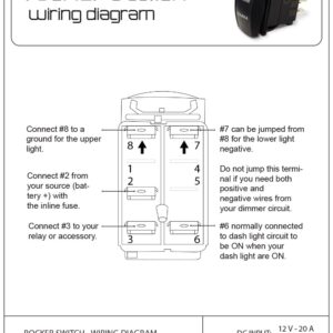 CH4X4 Rocker Switch V2 Onboard Air Symbol - Green Led