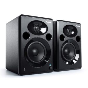 alesis elevate 5 mkii | powered desktop studio speakers for home studios/video-editing/gaming and mobile devices