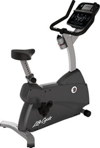 life fitness c1 upright indoor cycling exercise bike with track connect console silver