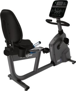 life fitness rs3 recumbent indoor cycling exercise bike with track connect console