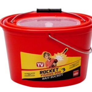 Goliath Rocket Rod Bait Bucket - Works with Any Fishing Rod, Multi Color (31711)