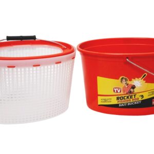 Goliath Rocket Rod Bait Bucket - Works with Any Fishing Rod, Multi Color (31711)