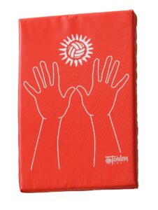 tandem sport rectangular blocking pad - volleyball training aid for hitting and blocking - protects blockers hands during practice - volleyball practice equipment - 1 pad