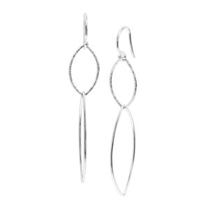 silpada 'interlocking' drop earrings in sterling silver