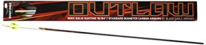 black eagle .005" 350 outlaw fletched white crested arrows (6 pack)