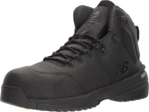 new balance men's composite toe 989 v1 industrial shoe, black/black, 11 w us